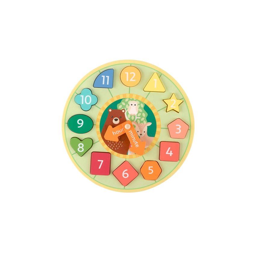 Wooden Shapes Sorting Clock | Surprise Boxes